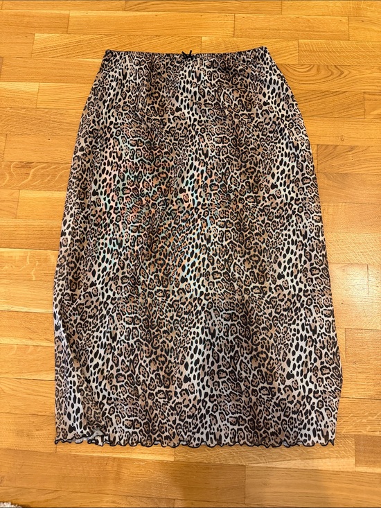 ASOS Curve | Skirts | Asos Design Curve Mesh Midi Skirt Leopard Print ...